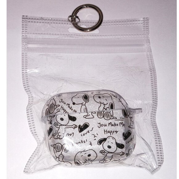 Headphones | 1 For 10 New Snoopy Airpod Case Transparent Black Air Pod ...
